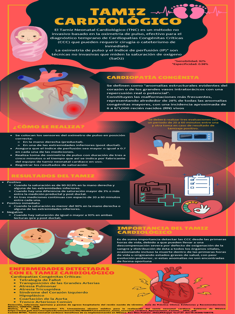 Tamiz Neonatal Cardiológico: Oximetría y Resultados | PDF ...