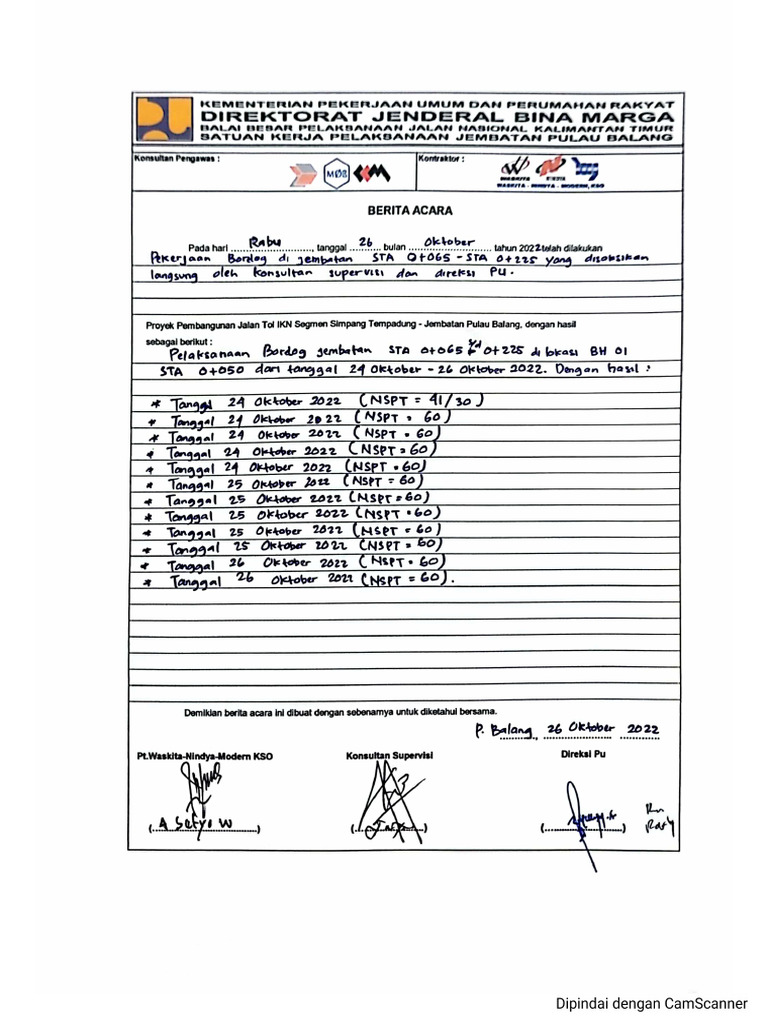 Preliminary Borelog BH.01 | PDF | Geotechnical Engineering