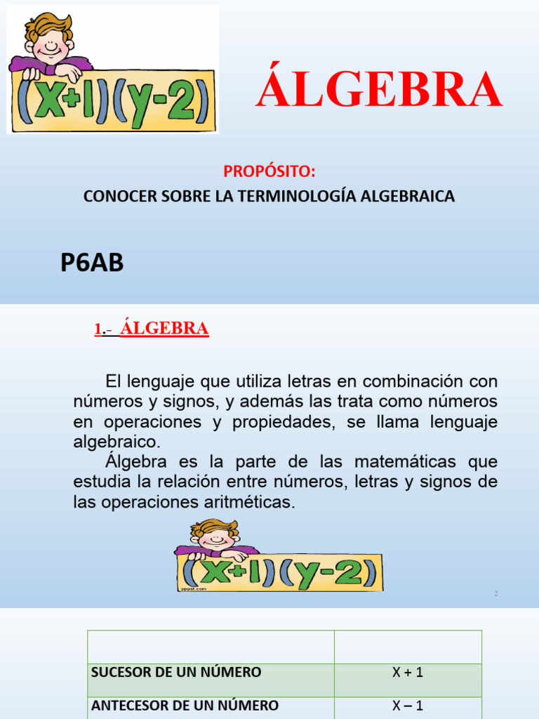 Algebra | PDF | Números | Álgebra