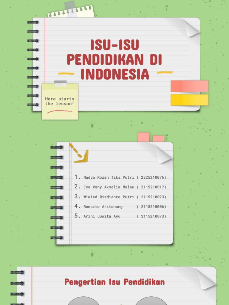 Isu Pendidikan Di Indonesia | PDF