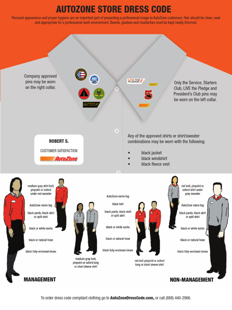 AutoZone Store Dress Code | PDF