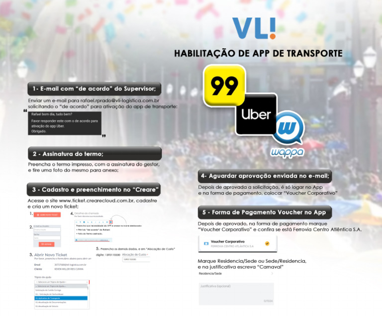 Solicitar APP de Transporte - VLi CCO | PDF