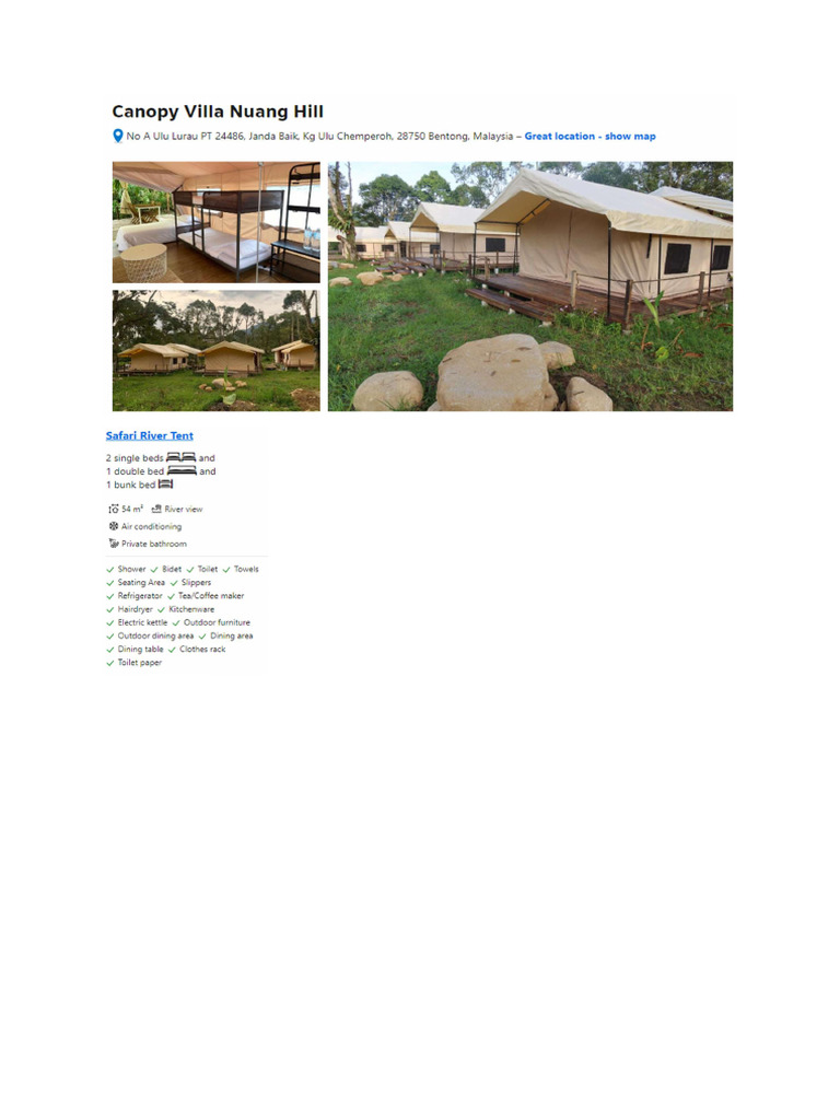 Glamping Checklist R0 | PDF