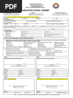Architectural Permit Application Form | PDF | Specification (Technical Standard) | Building Code