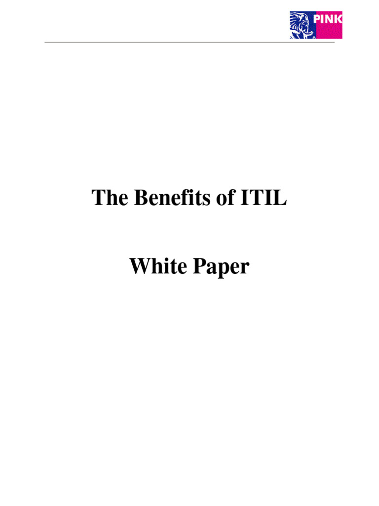 White Paper - Benefits of ITIL | PDF | It Service Management ...