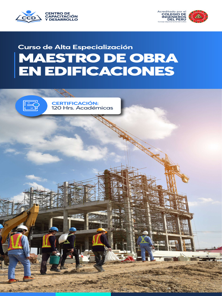 Maestro de Obra en Edificaciones | PDF | Arquitecto | Tarjeta de crédito