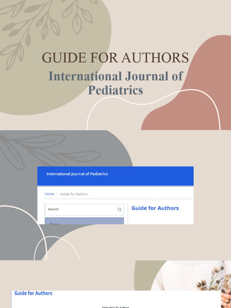 Guide For Authors | PDF