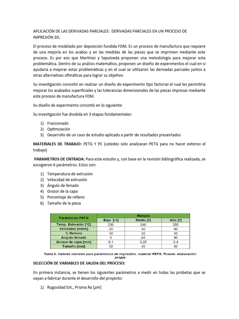 Aplicación de Las Derivadas Parciales | PDF | Análisis de regresión | Ecuaciones