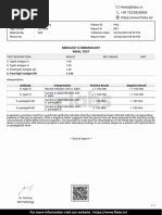 Typhoid Positive Report Format | PDF