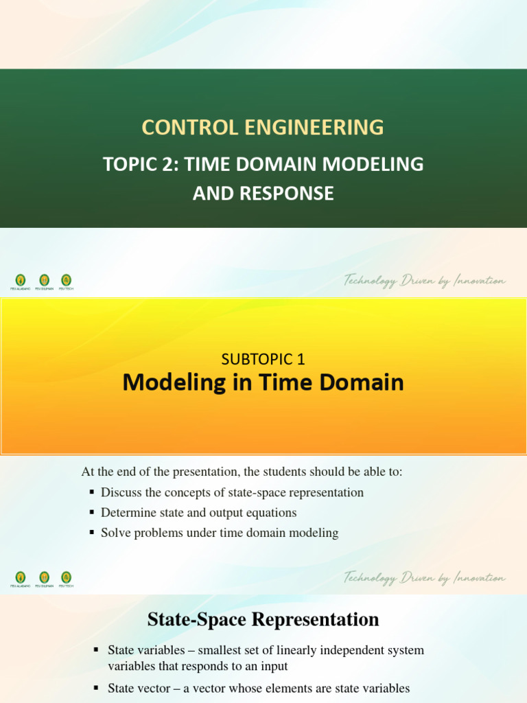 Time Domain Modeling and Response | Download Free PDF | Damping | Control Theory