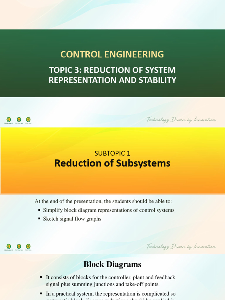 Reduction of System Representation and Stability | PDF | Damping ...