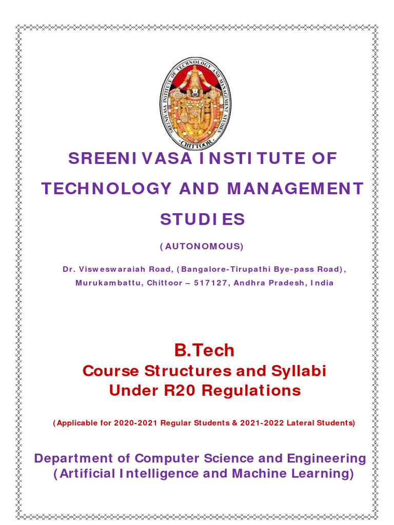 Ug R20 Aiml | PDF | Engineering | Artificial Intelligence