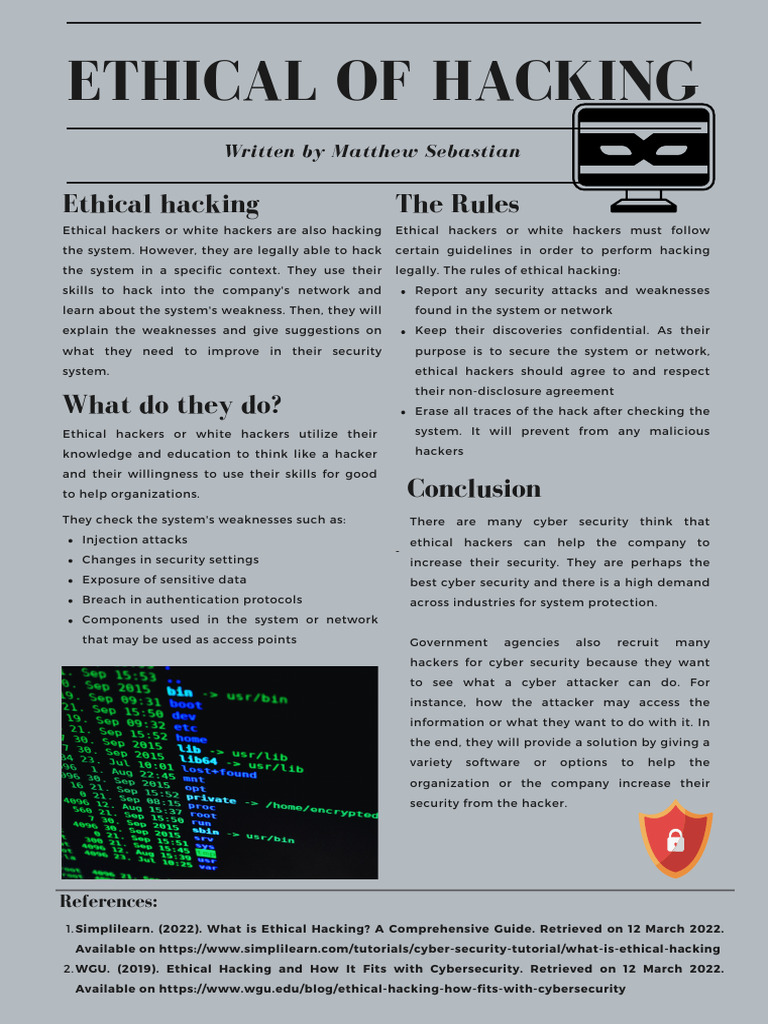 Ethical of Hacking | PDF | Security Hacker | Security