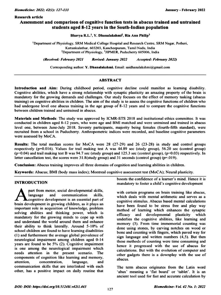 Moca Test | PDF | Learning | Memory