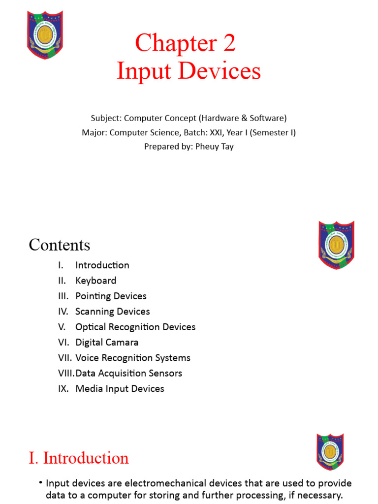 Chapter 2 Input Devices | PDF | Image Scanner | Computer Keyboard