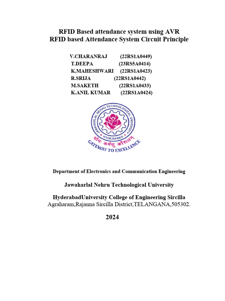 ECE DEPARTMENT | Download Free PDF | Arduino | Radio Frequency Identification
