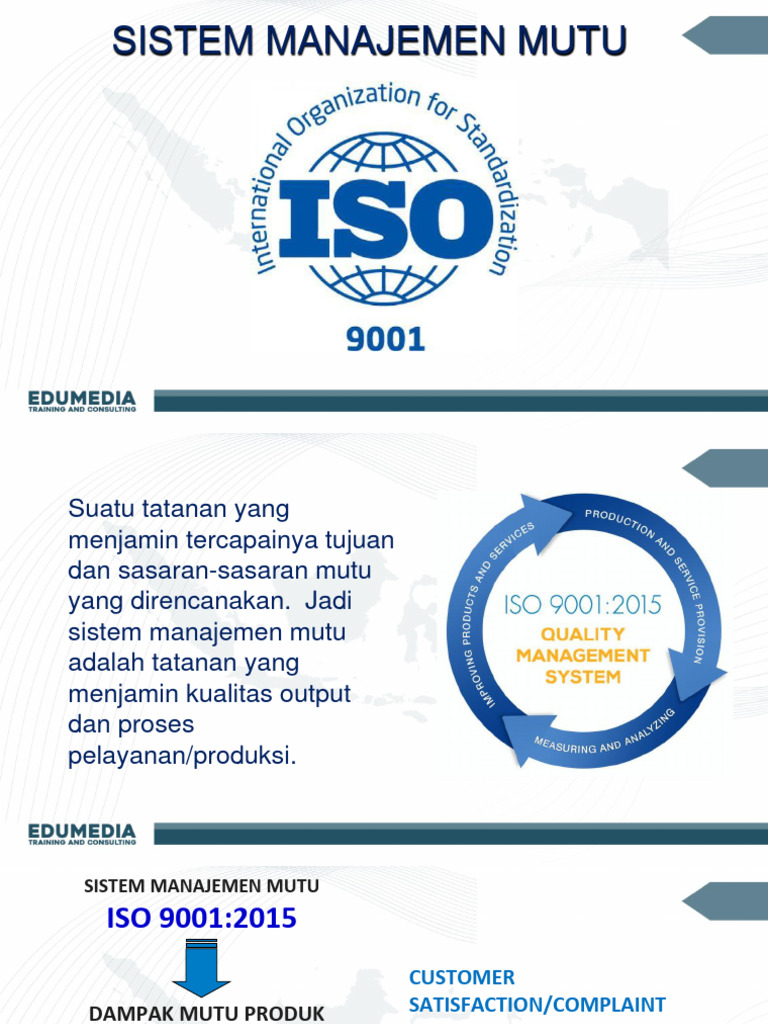 Penerapan Sistem Manajemen Mutu ISO 9001 - 2015 | PDF