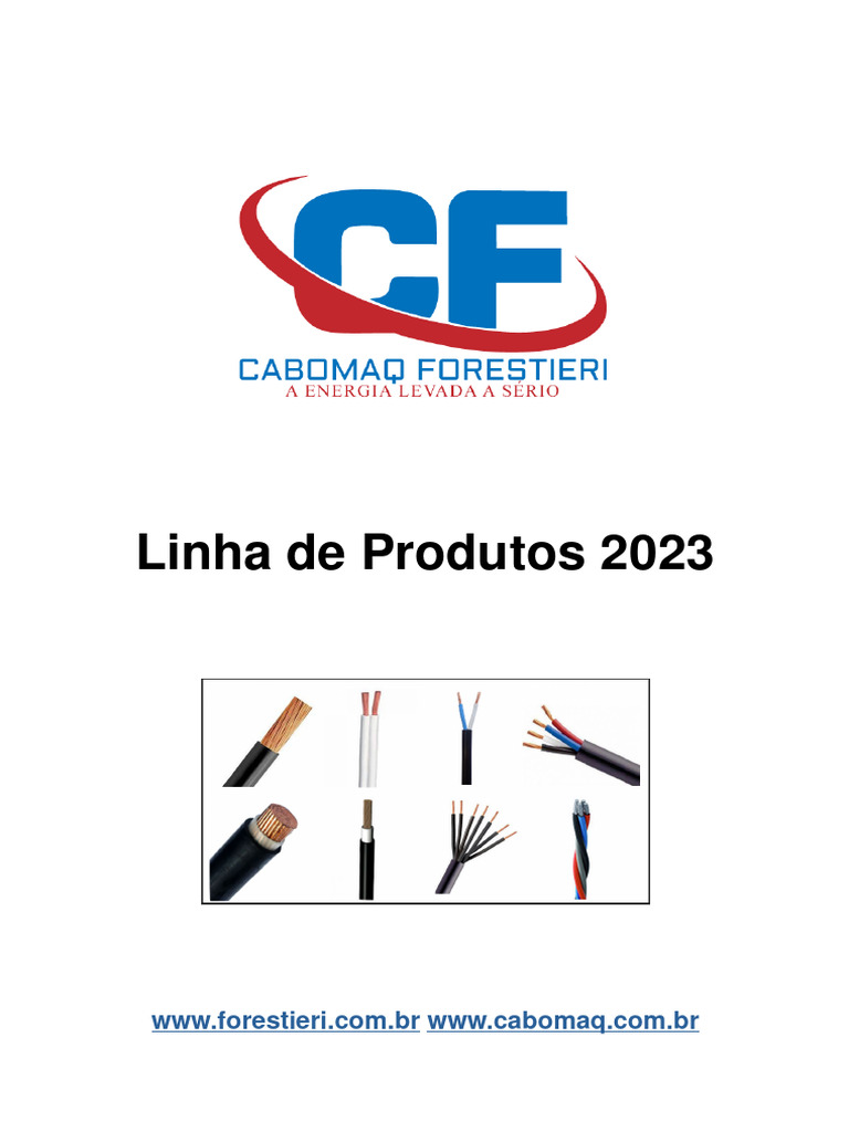Produtos de Cabos Elétricos 2023 | PDF | Metrologia | Ciência de Materiais