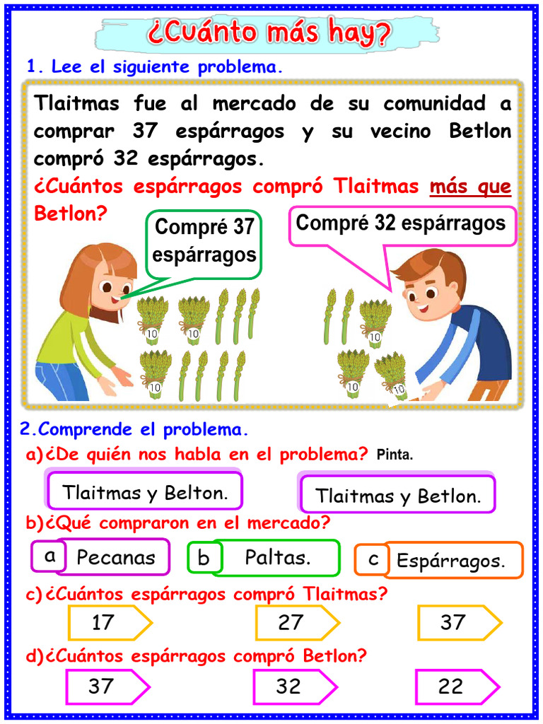 Ficha Cuánto Mas Hay-2024 Maestra Janet 2° | PDF | Juegos y actividades