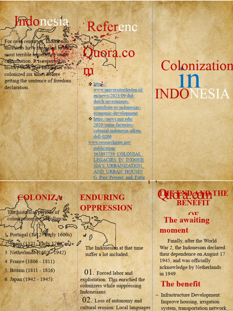 Phamphlet Colonization of Indonesia Assignment ISE | PDF | Economies