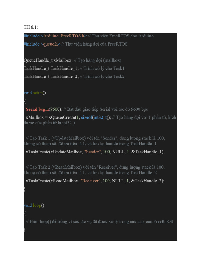 Arduino - Freertos.H Queue.H: #Include #Include | PDF