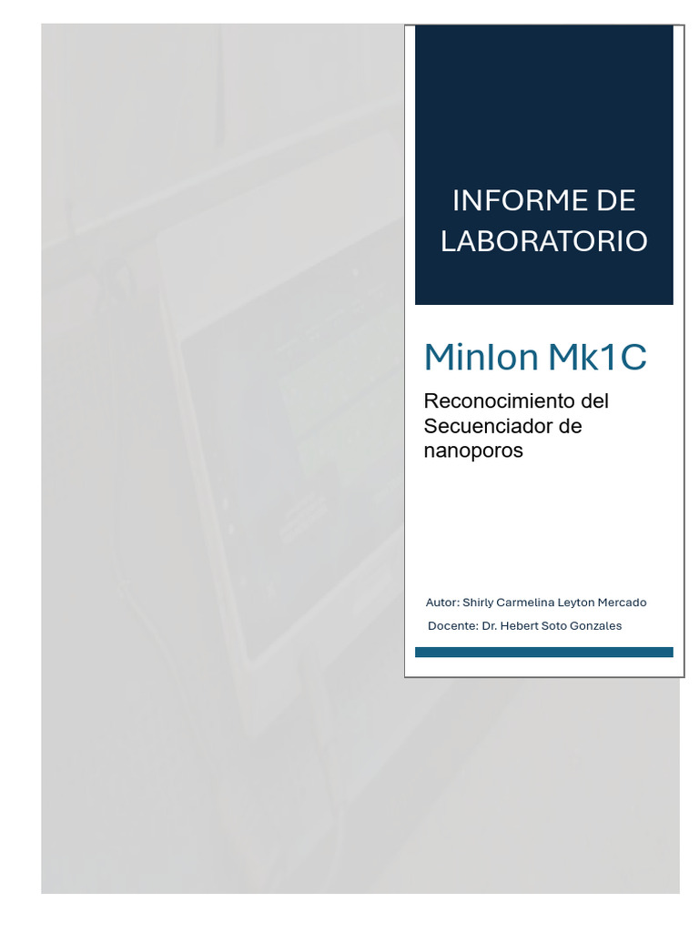 Guía del Secuenciador MinIon Mk1C | PDF | Adn | Secuencia ADN