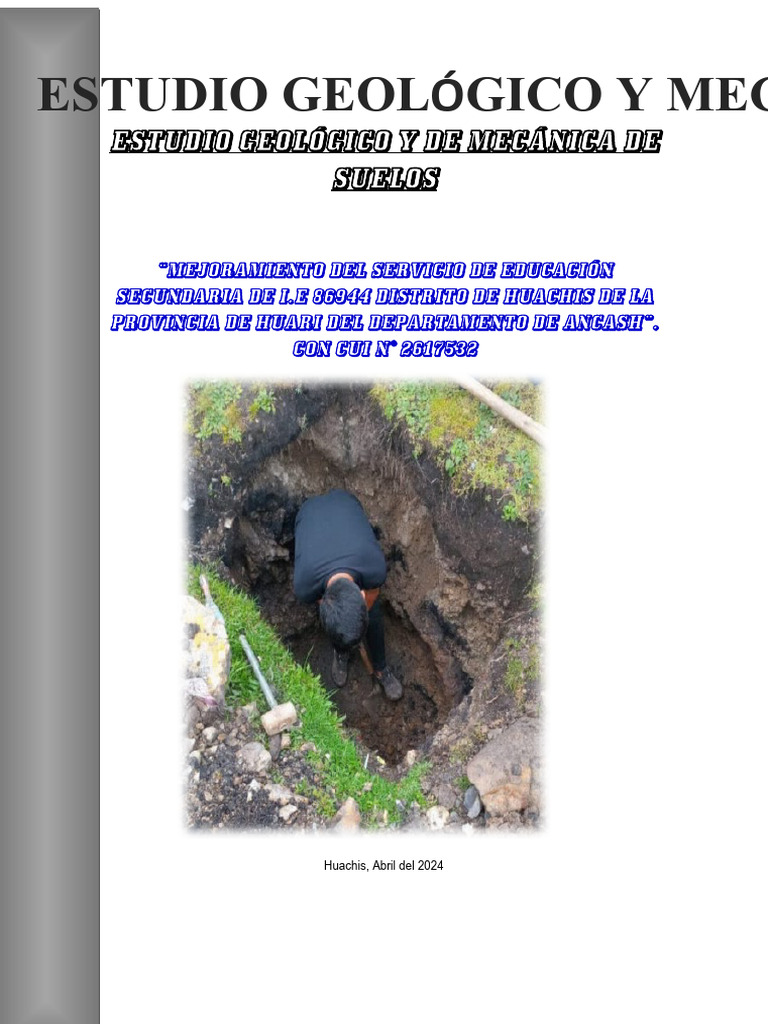 Estudio de Mecanica de Suelos - Ok | PDF | Temblores | Fundación (Ingeniería)