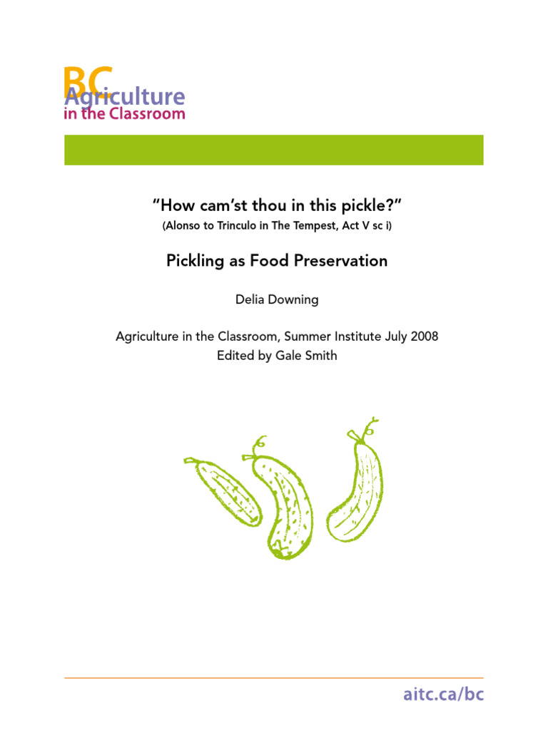 Pickling-as-Food-Preservation | Download Free PDF | Pickling | Pickled Cucumber
