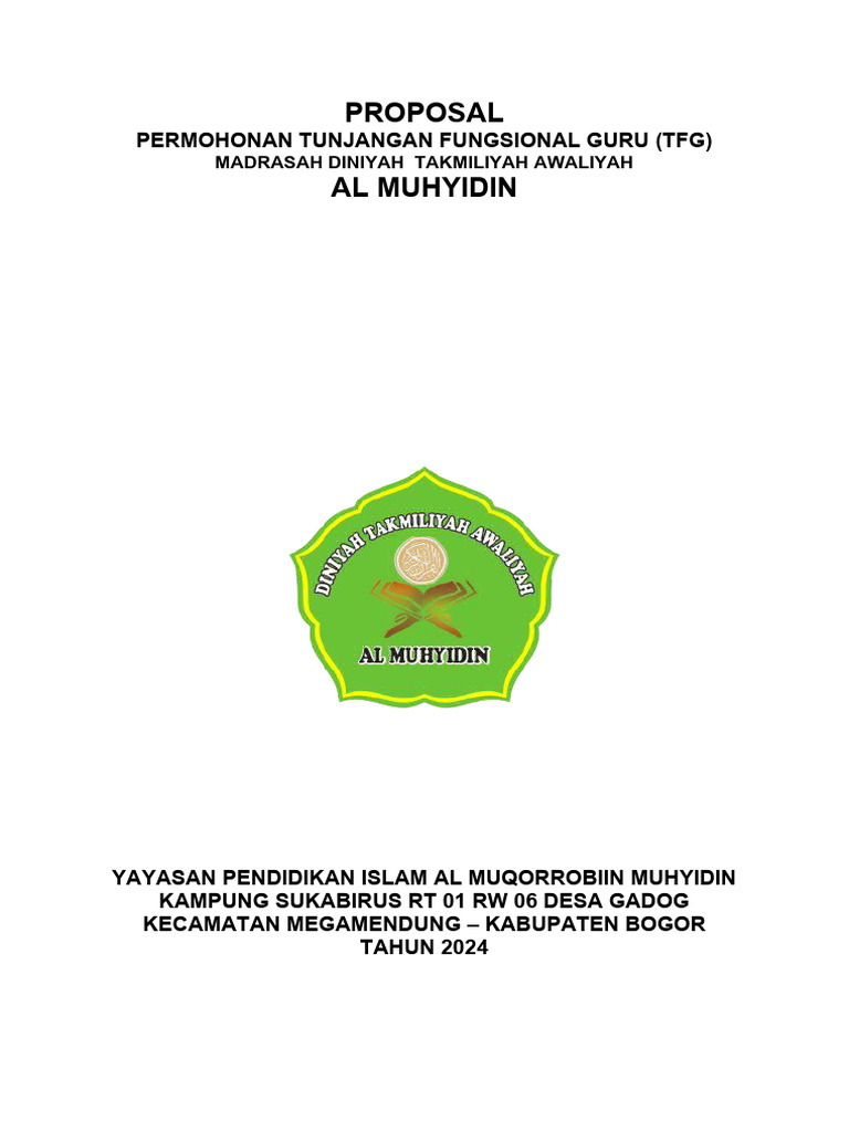 TF - Contoh - PROPOSAL BOP 2024 | PDF TF - Contoh - PROPOSAL BOP 2024 | PDF