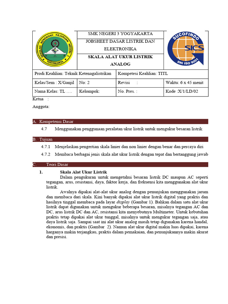 Job-Sheet 2 | PDF | Metode & Bahan Ajar
