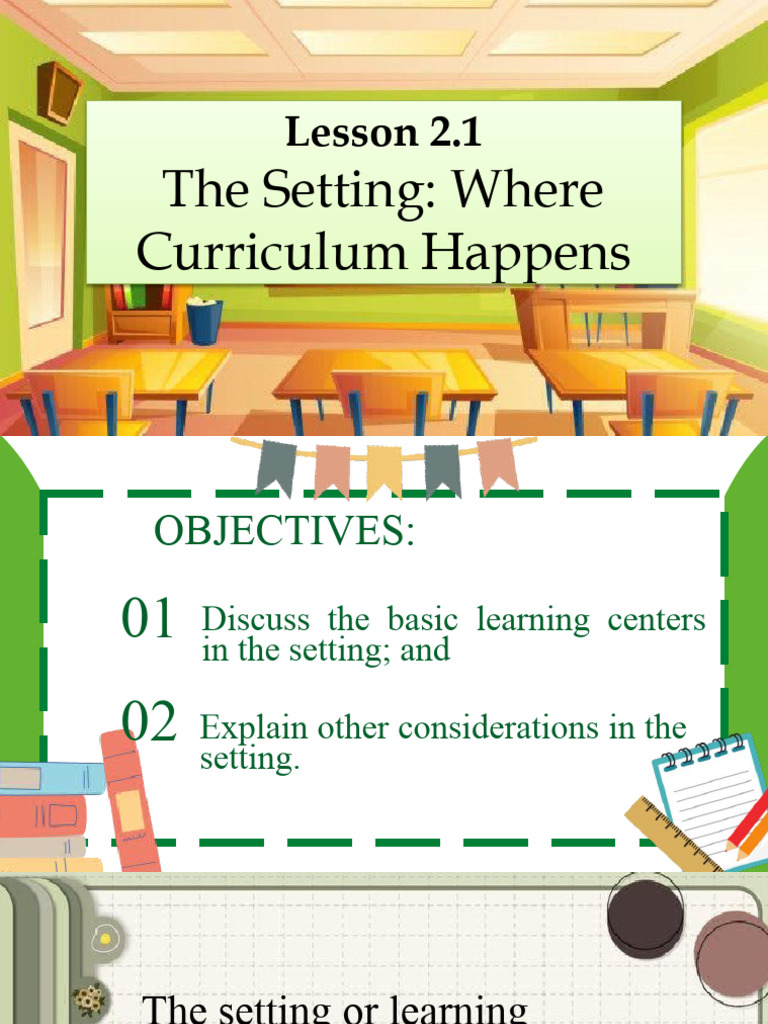 Group3 TheSetting Where Curriculum Happens 1 | PDF | Learning | Classroom
