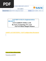 Fixed Assets-SAP T Codes | PDF