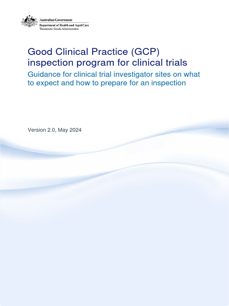 Good Clinical Practice Inspection Program 20240515 | PDF | Clinical ...