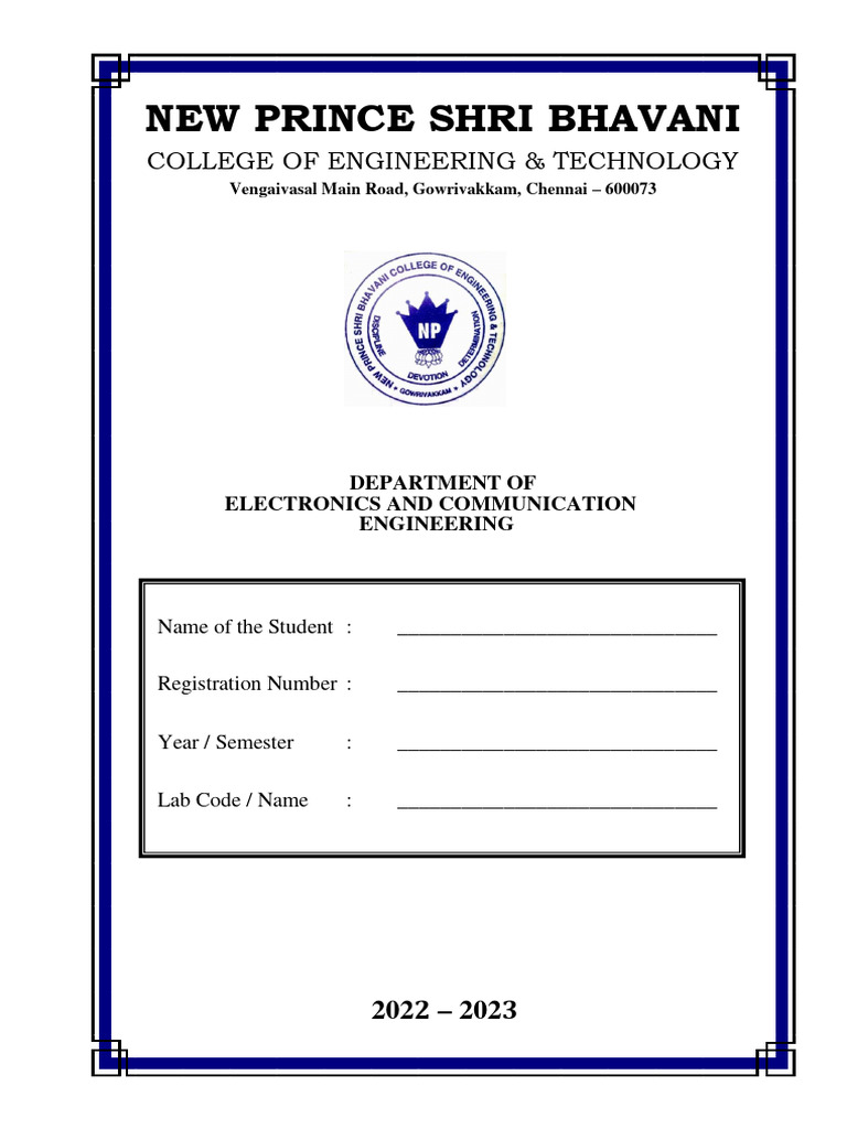 Ec8661 Vlsi Design Record 2023 | PDF | Hardware Description Language | Field Programmable Gate Array