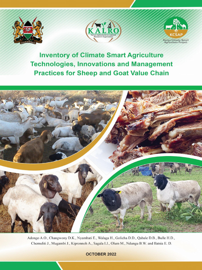 KCSAP Sheep and Goat | PDF | Agriculture | Pastoralism