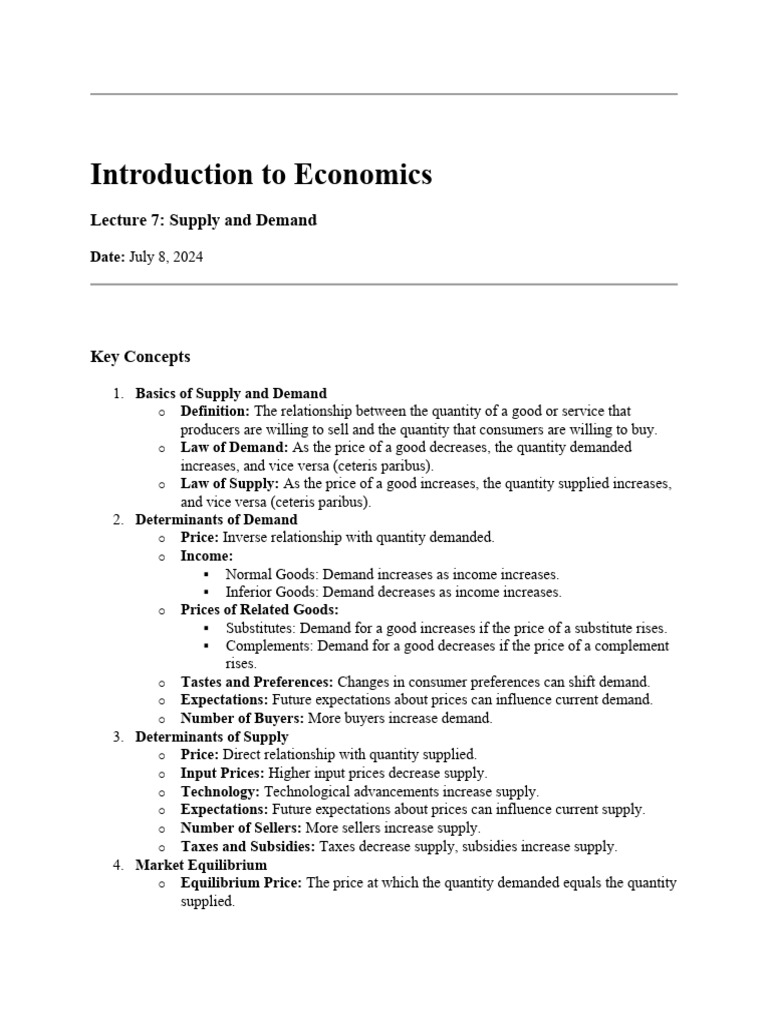 Supply and Demand Basics Explained | PDF | Supply And Demand | Demand