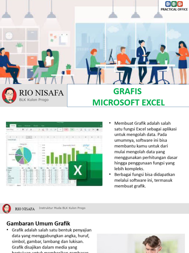 Tutorial Microsoft Excel - Grafis Excel | PDF