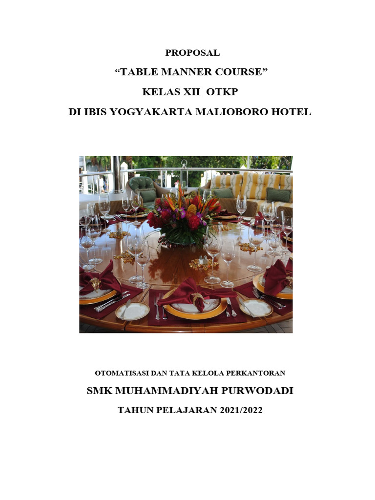proposal table manner 2122 | PDF