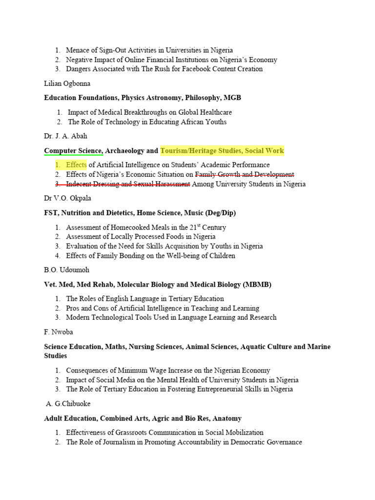 Term Paper Topics For 2023 | PDF