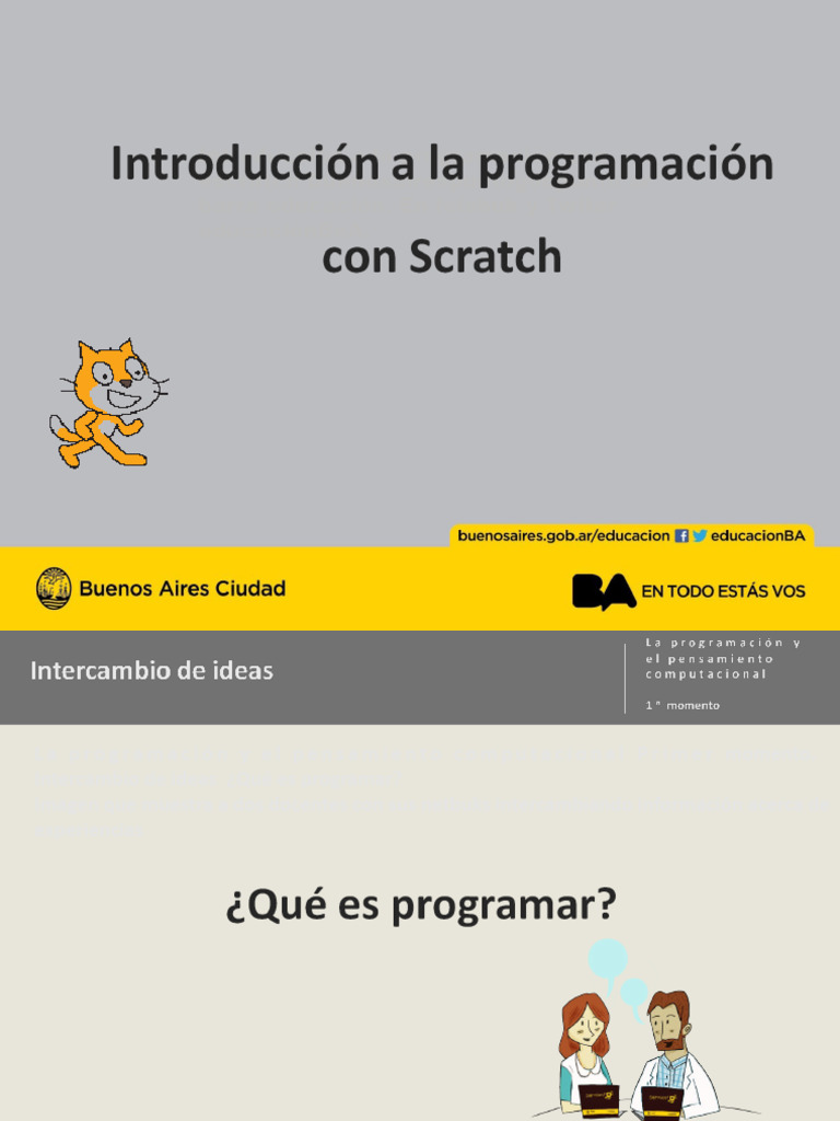 Introducción A La Programación Con Scratch | PDF | Scratch (lenguaje de ...