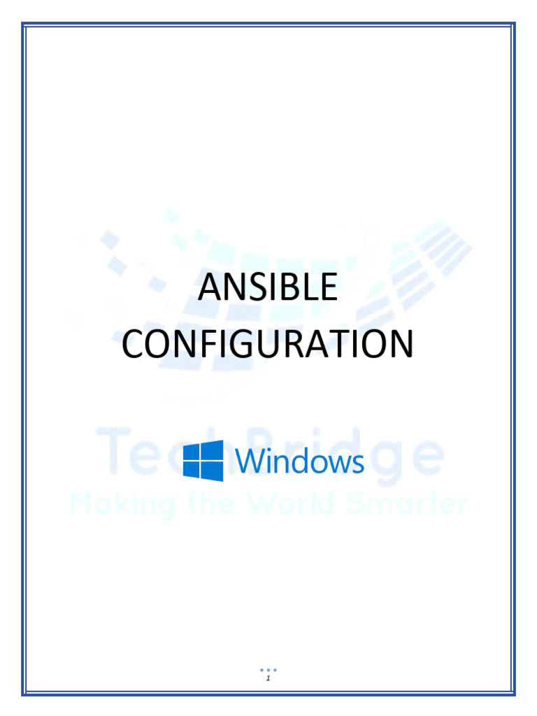 Ansible Configuration-Windows | PDF | Computing | Software