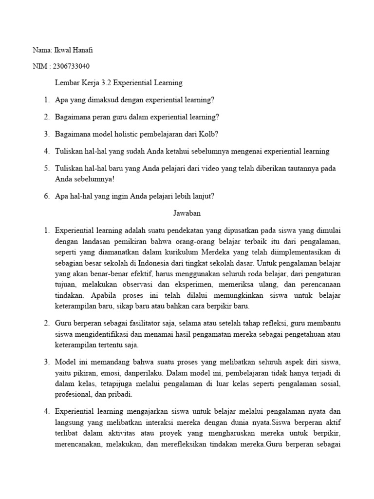 Eksplorasi Konsep Topik 3 Ikwalhanafi | PDF | Karier & Perkembangan | Pengembangan Diri