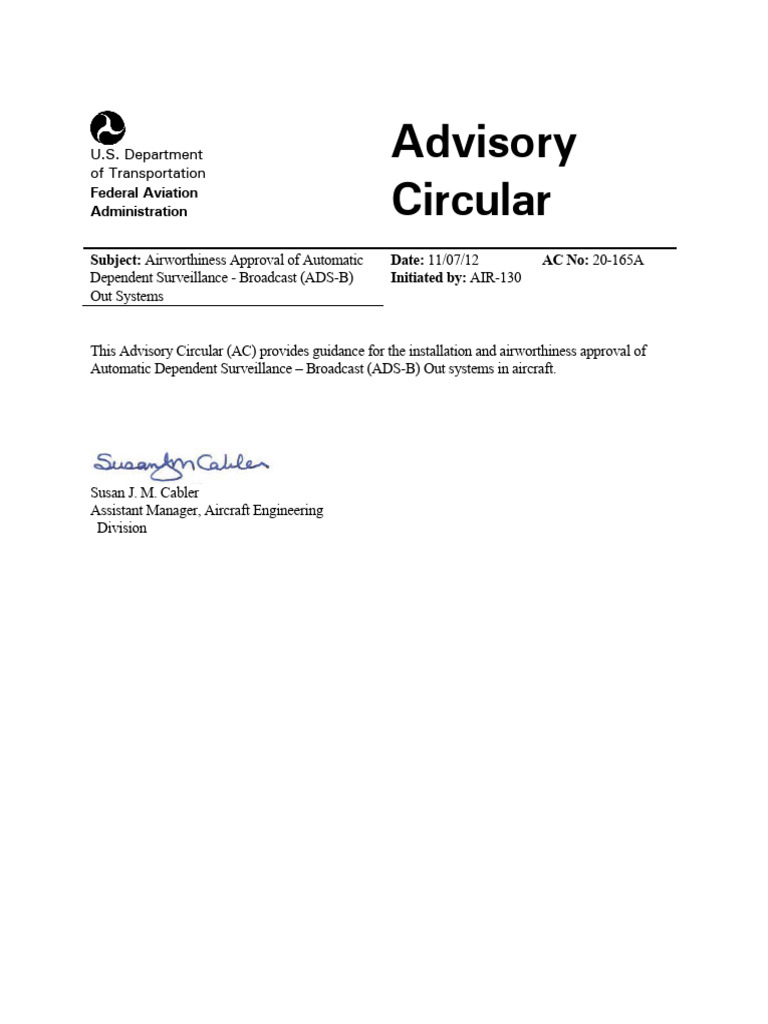 Advisory Circular | PDF | Aviation | Aerospace