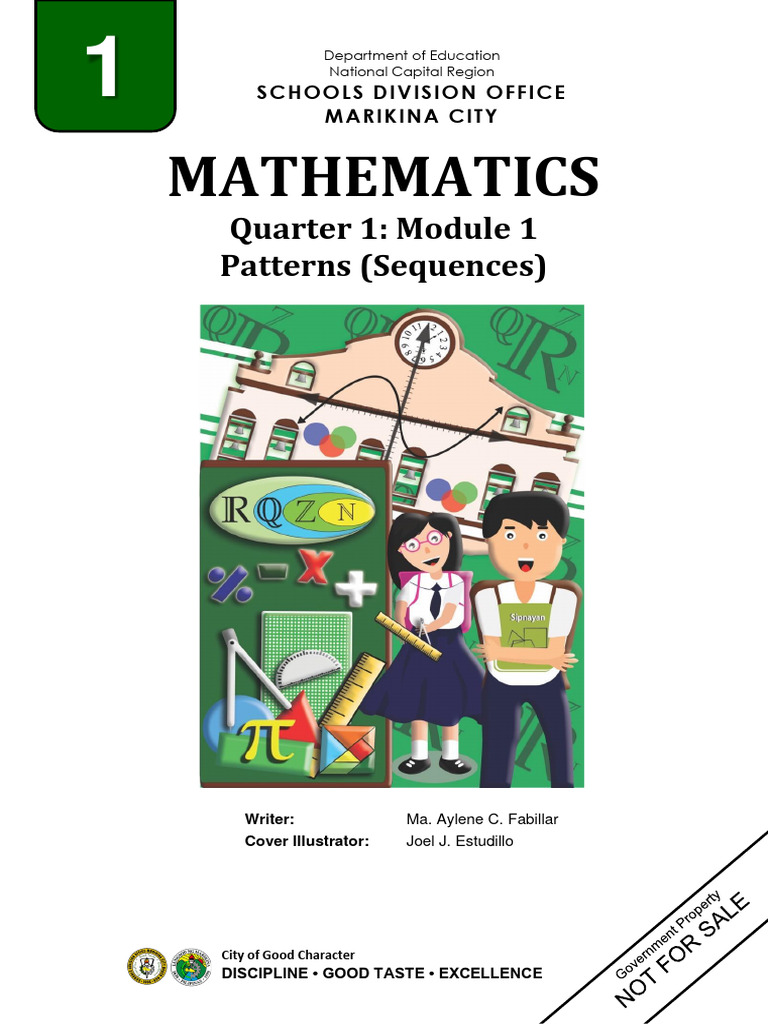 MATH GR10 QTR1-MODULE-1edited FORMATTED 24PAGES | PDF | Sequence | Function (Mathematics)