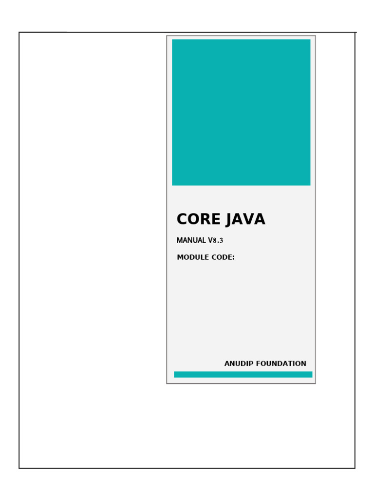 Module2 - Chapter3 - Core Java | PDF | Class (Computer Programming) | Method (Computer Programming)
