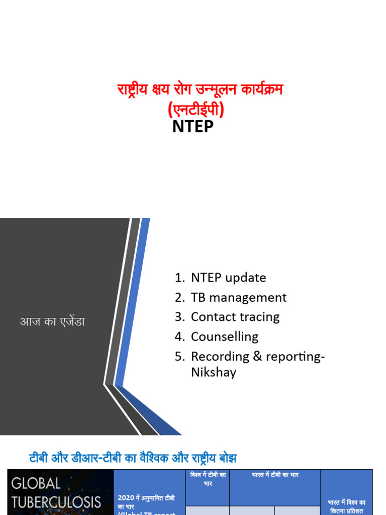 NTEP CHO Training Hindi Presentation | PDF