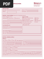Kina Bank Business Account Application Form | PDF | Cheque | Banks
