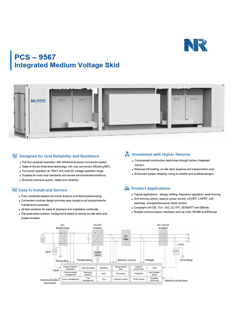 MV Skid Datasheet | PDF | Transformer | Reliability Engineering