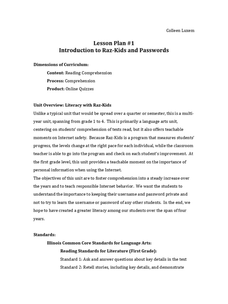 curriculum_and_school_libraries_lesson_plan | PDF | Reading ...