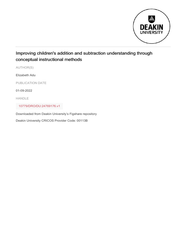 Adu Improvingchildrens 2022 | PDF | National Council Of Teachers Of ...